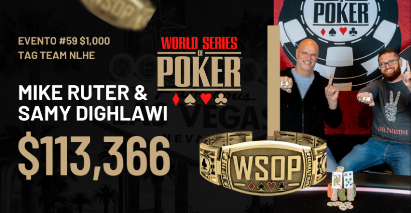 Mike Ruter e Samy Dighlawi ganharam o evento Tag Team - PokerPT.com