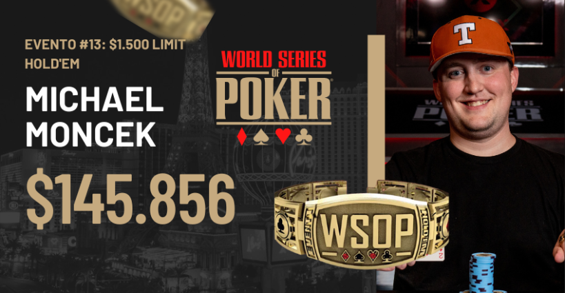 1ª bracelete para Michael Moncek no evento #13 WSOP - PokerPT.com