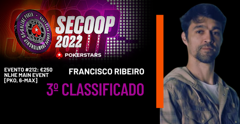 Francisco Ribeiro 3º no Main Event do SECOOP - PokerPT.com