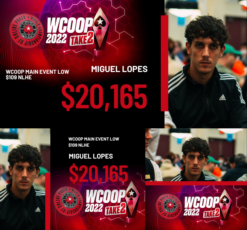 Miguel Lopes 9º no Main Event Low do WCOOP - PokerPT.com