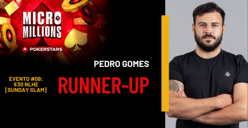 Pedro Gomes melhor luso no MicroMillions da PS- PokerPT.com