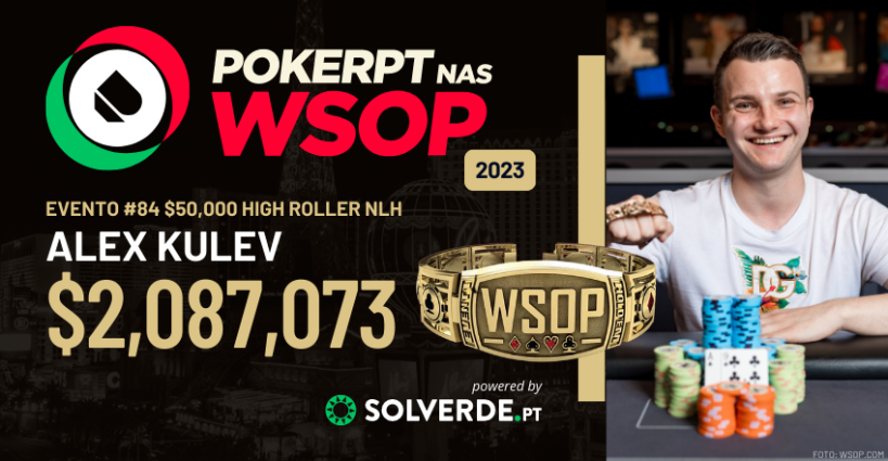 Alex Kulev conquista bracelete #84 50k NLH - PokerPT.com