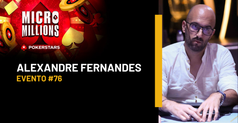 Alexandre Fernandes capitão MicroMillions - PokerPT.com