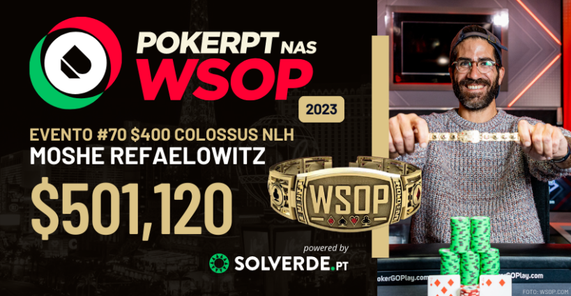 Moshe Refaelowitz bracelete $400 Colossus - PokerPT.com