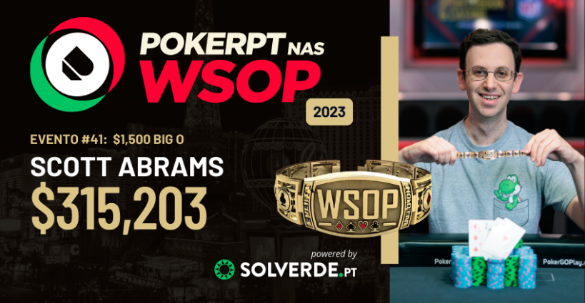 Scott Abrams campeão na estreia do BIG O - PokerPT.com