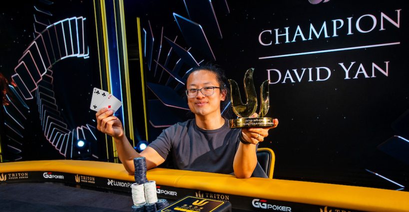 David Yan conquista #7 Triton SHR Series Londres - PokerPT.com