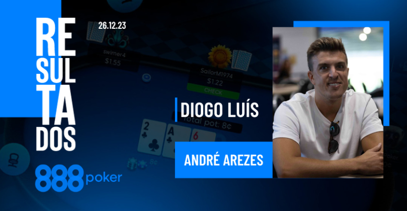 André Arezes e Diogo Luís campeões na 888poker - PokerPT.com