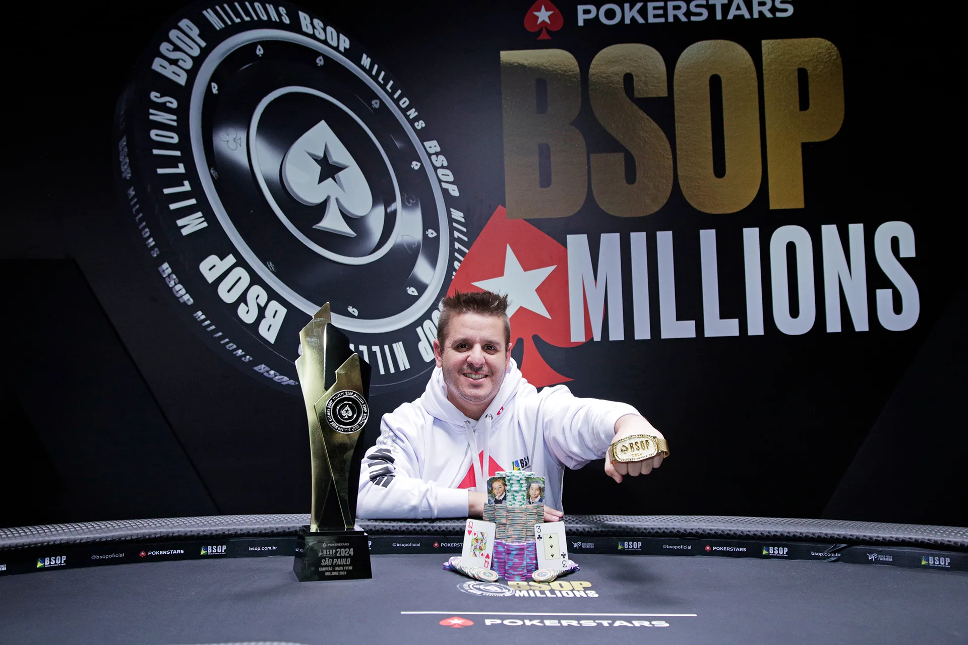 Juan Manuel Lesta ganhou o Main Event do BSOP Millions 2024
